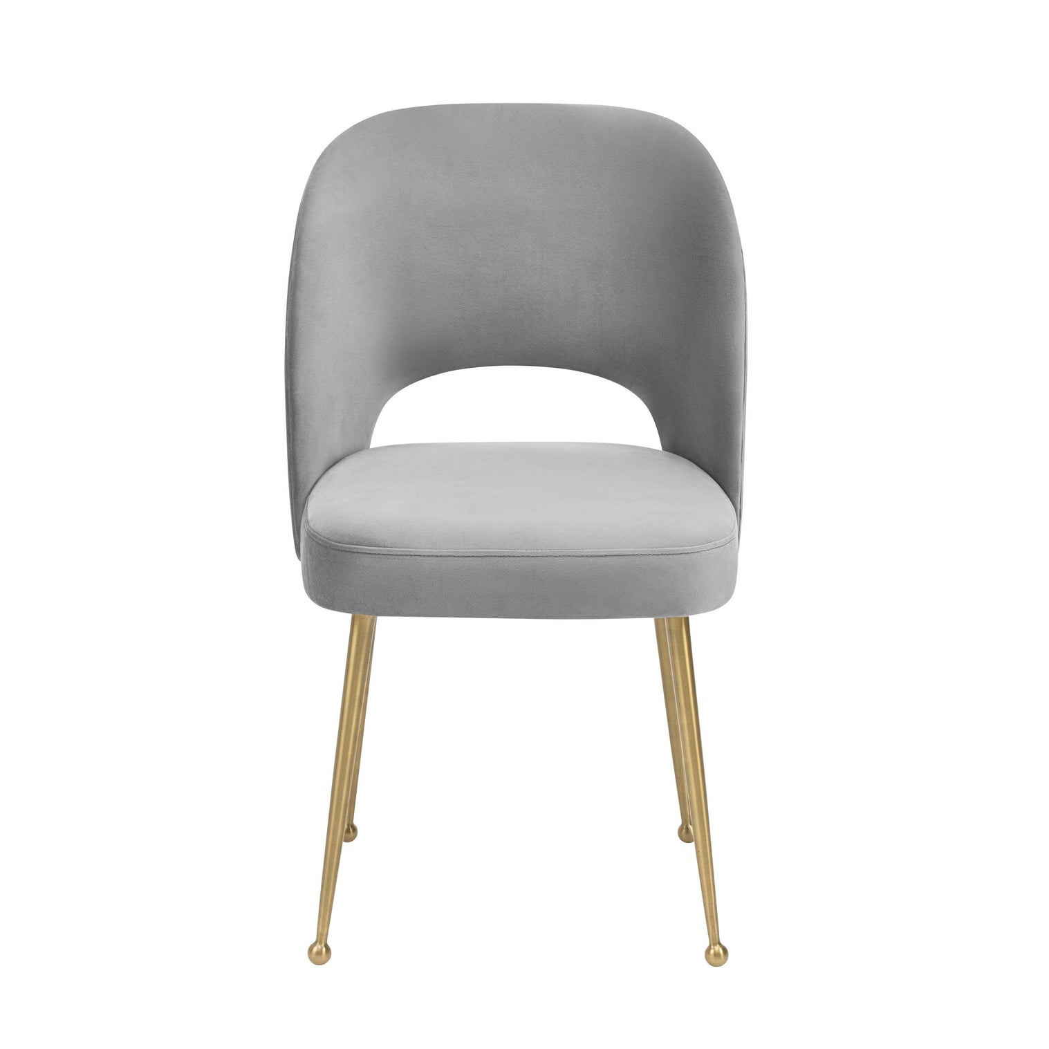 Swell Light Grey Velvet Chair – First of a Kind